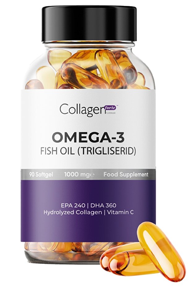 Collagen Forte Platinum Omega-3 Premium Fish Oil 90 Softgel X 1000mg ...