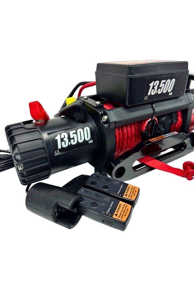 Power Winch 13500 lb Extreme Sentetik Halatlı Off-Road 4x4 Elektrikli ...