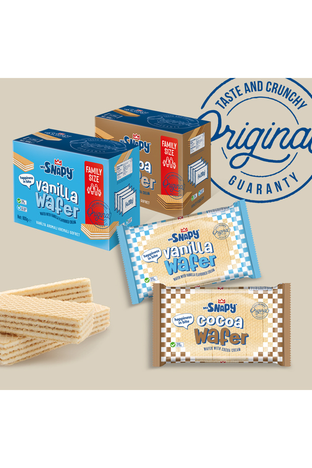 Mr Snapy Vanilyalı Gofret 800 gr 6 Adet - Fiyatı, Yorumları