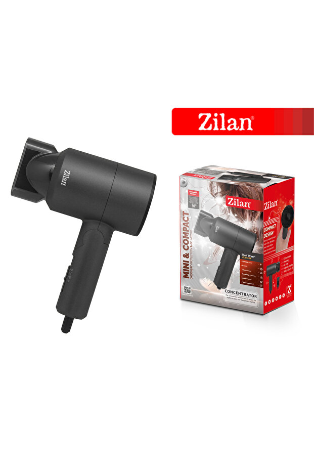 Zilan Portable hair dryer ZLN4889 Black, 1100W, 2 power settings ...