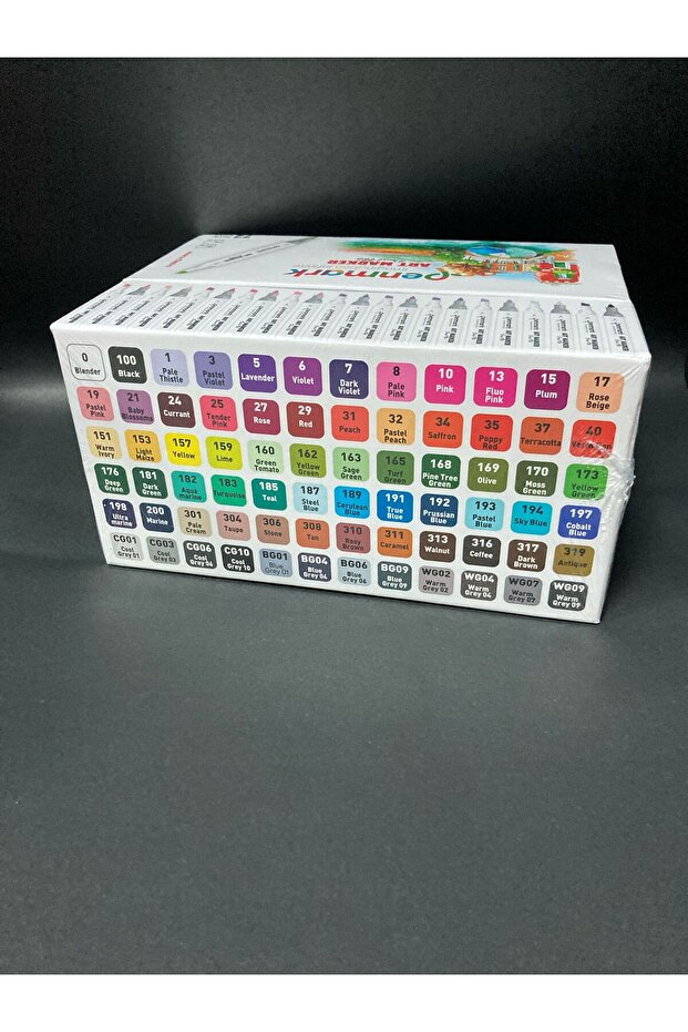penmark Çift Taraflı Uçlu Marker Keçeli Kalem 72 Renk A KALİTE -1 ...