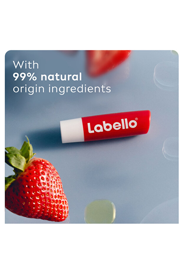 LABELLO Strawberry Shine Tinted Shea Butter Pocket Lip Balm Single ...