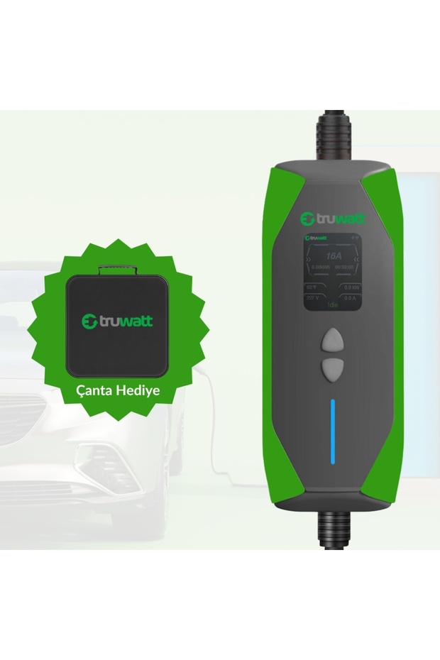 Truwatt Zt215 Taşınabilir Elektrikli Araç Şarj Cihazı 16a/3.5kw/220v ...