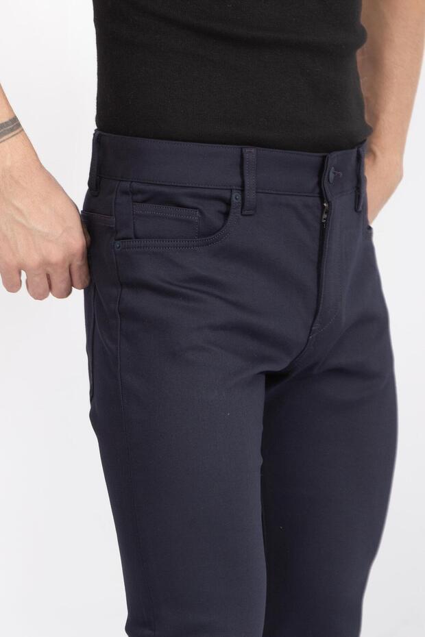 Boss Men's Denim Fabric Normal Waist Straight Model Navy Blue Jeans ...