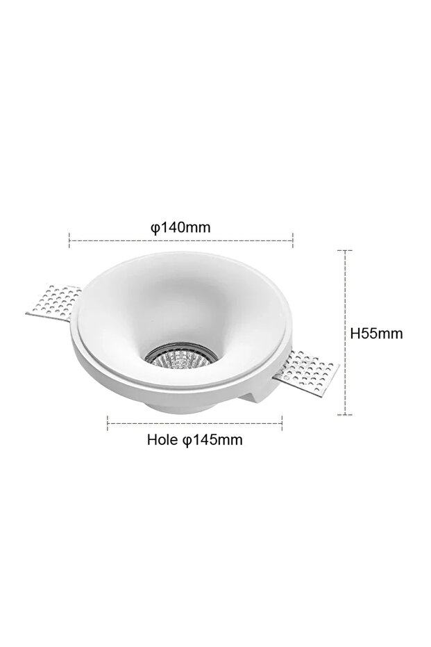 Choice GU10 Natural Light SG1030 Recessed Gypsum Downlight Ceiling Lamp ...