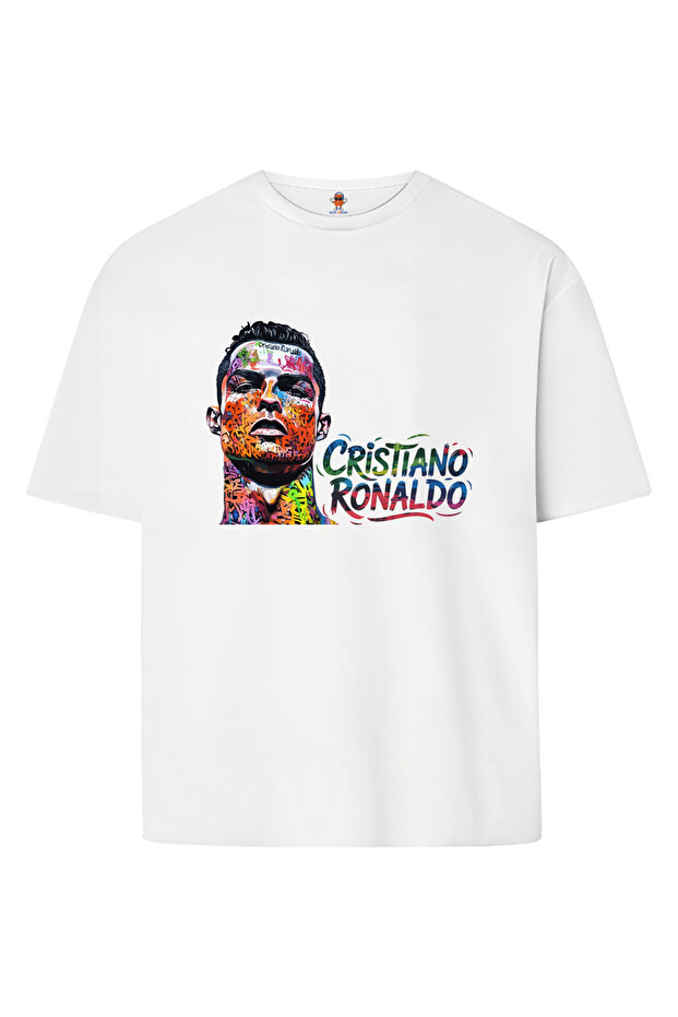 BookOrBook Cristiano Ronaldo Double Yarn Woven 100% Cotton Premium T ...