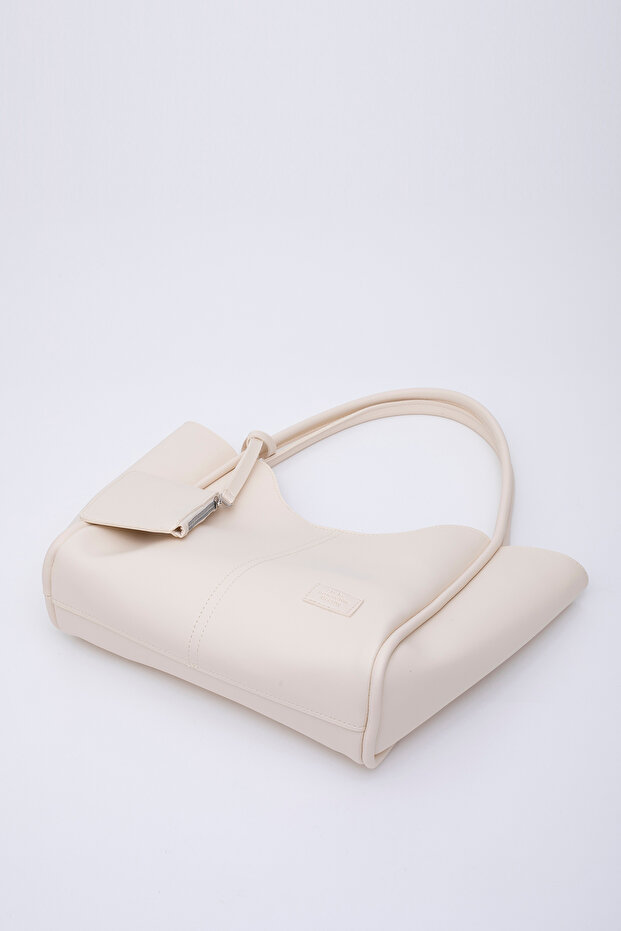 Shaka Cream Shk108 Women's Hand and Shoulder Bag with Snap Fastener ...