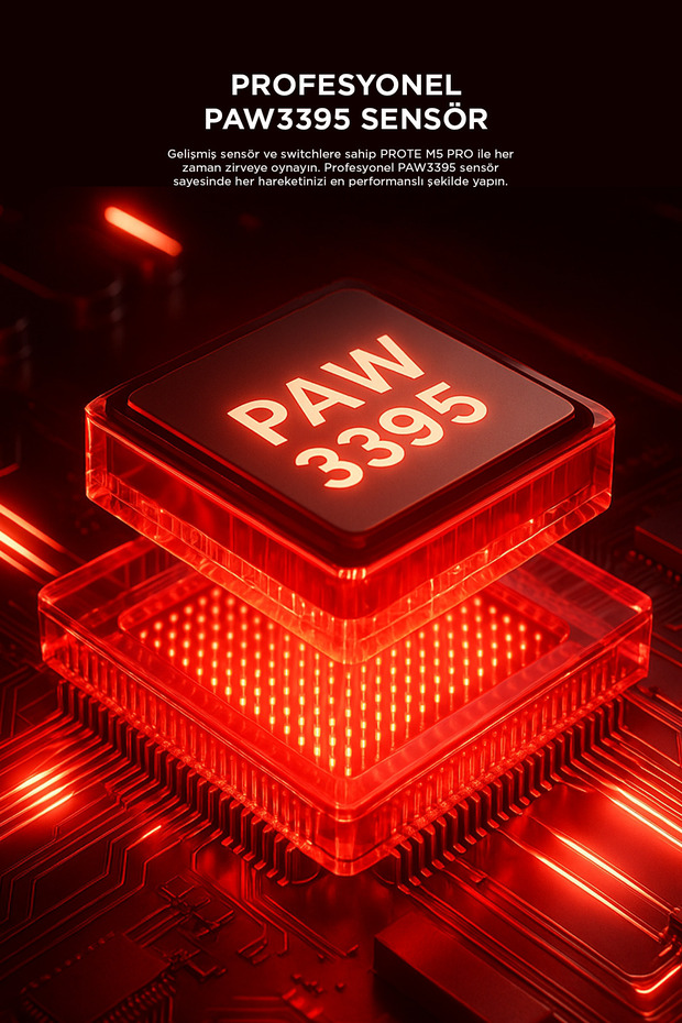 Rampage PROTE M5 PRO Kablosuz Beyaz RGB Ledli Şarjlı 26000 DPI 3395 ...