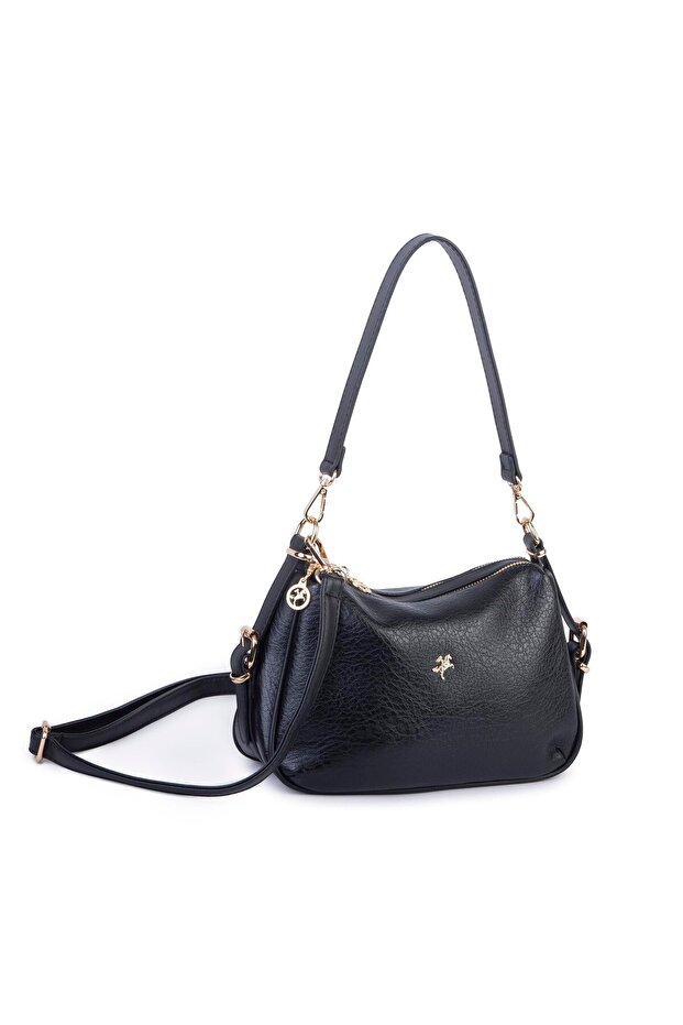 Nas Bag Kadın Omuz ve Çapraz Çanta Çok Gözlü Şık Tasarım (28x18 cm ...