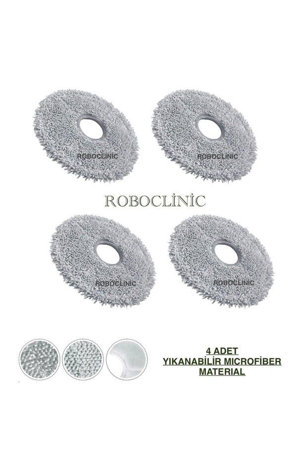 Roboclinic Mop de schimb din microfibră compatibil cu aspiratorul robot Xiaomi Robot Vacuum X20 ...