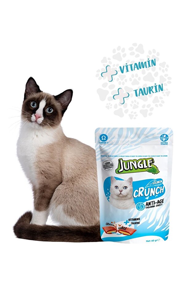 Jungle Crunch Kedi Ödül Maması Yaşlanma Karşıtı 60 gr. - Fiyatı, Yorumları