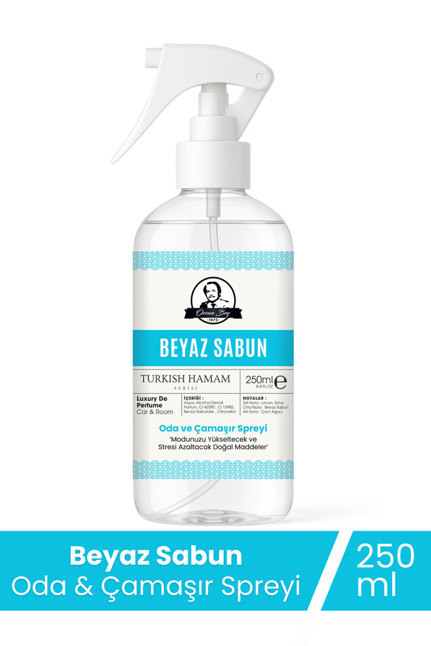 Özcan Bey Beyaz Sabun Parfümlü Oda ve Çamaşır Spreyi Ortam Ve Araba ...