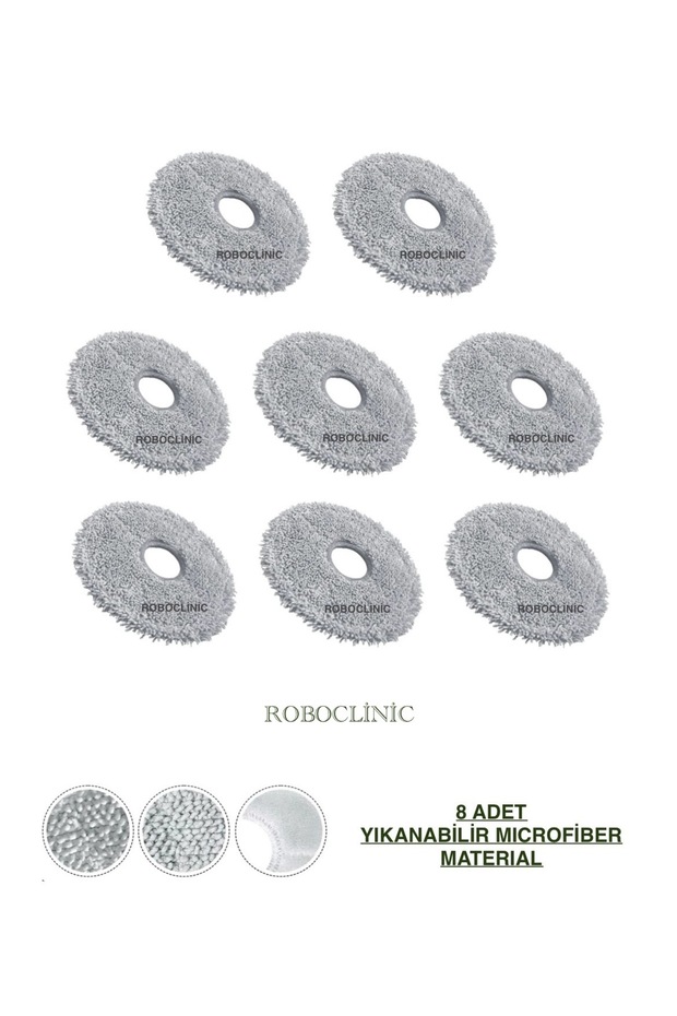 Roboclinic Xiaomi Robot Vacuum X20 Pro / X20 Max Robot Vacuum Compatible Replacement Microfiber ...