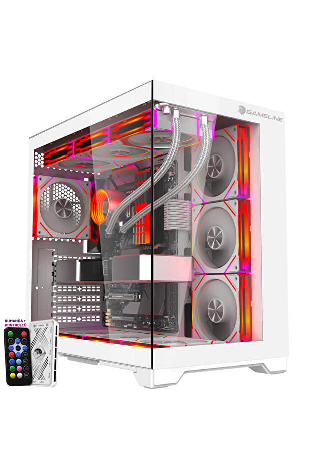 GAMELİNE Grand Premium 7x ARGB Fan Kumandalı USB 3.0 Gaming Bilgisayar ...