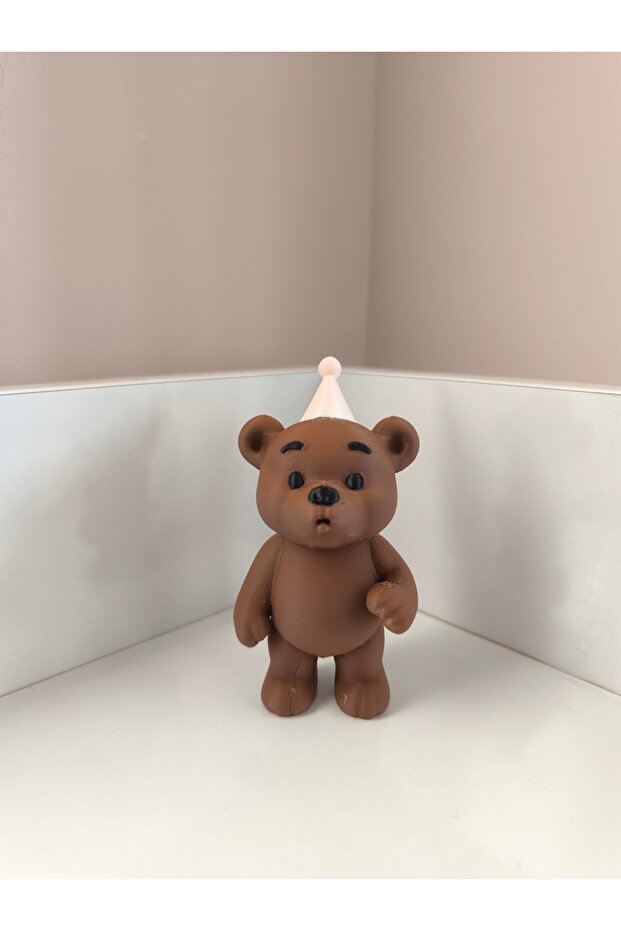 Alwin3d 3-Piece Candle Blowing Teddy Bear and Rabbit Set- Trendyol