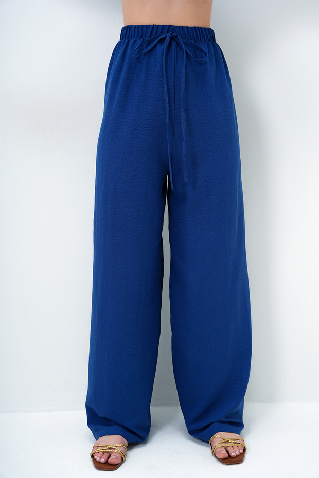 Trend Alaçatı Stili Bluză și pantaloni Aerobin pentru femei, albastru ...