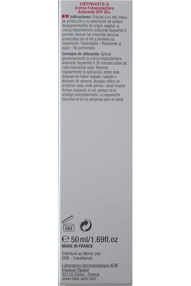 ACM Laboratoire dermatologique Depiwhite S Sunscreen Cream SPF 50 by ...