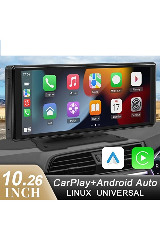 pazariz Car Smart Screen 10.2 inç Carplay Ios Android 4K Ultra HD Ön ...