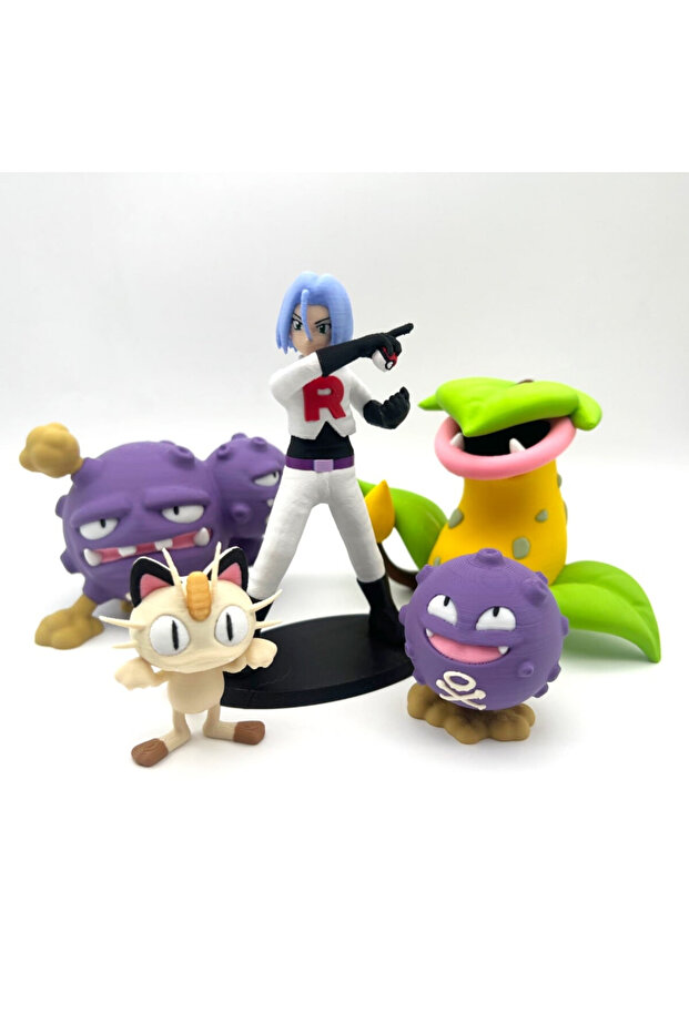 Neptune Rocket Team Jessie and James Pokemon Trainer Figure Set- Trendyol
