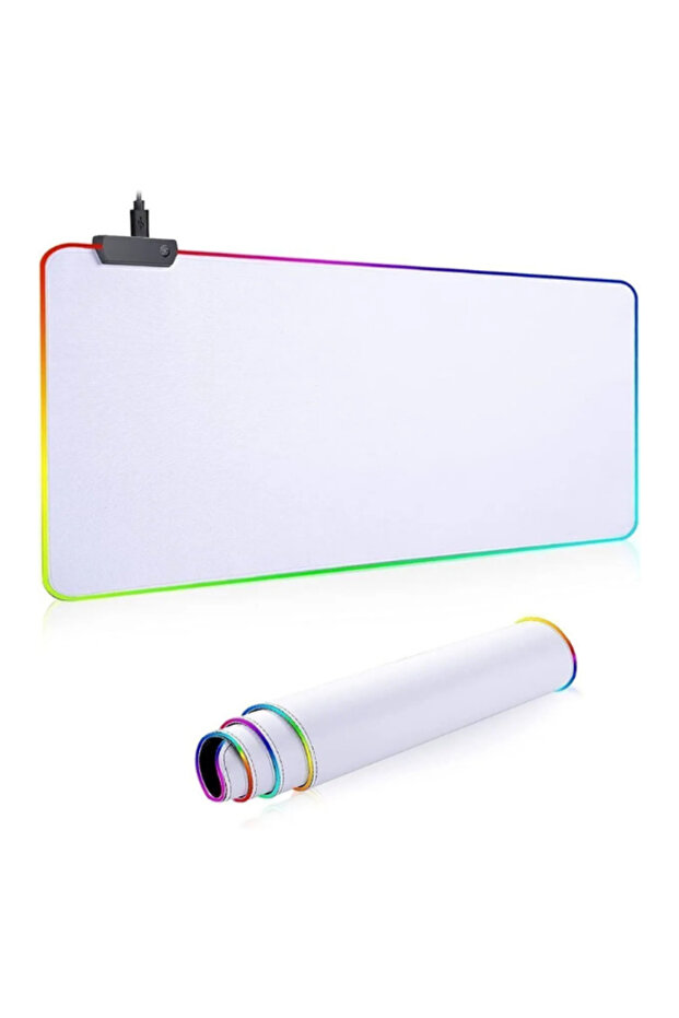 Hietech Oyuncu Gaming Xl Mousepad Rgb Beyaz Speed Yüzey Mouse Pad 70x30 ...