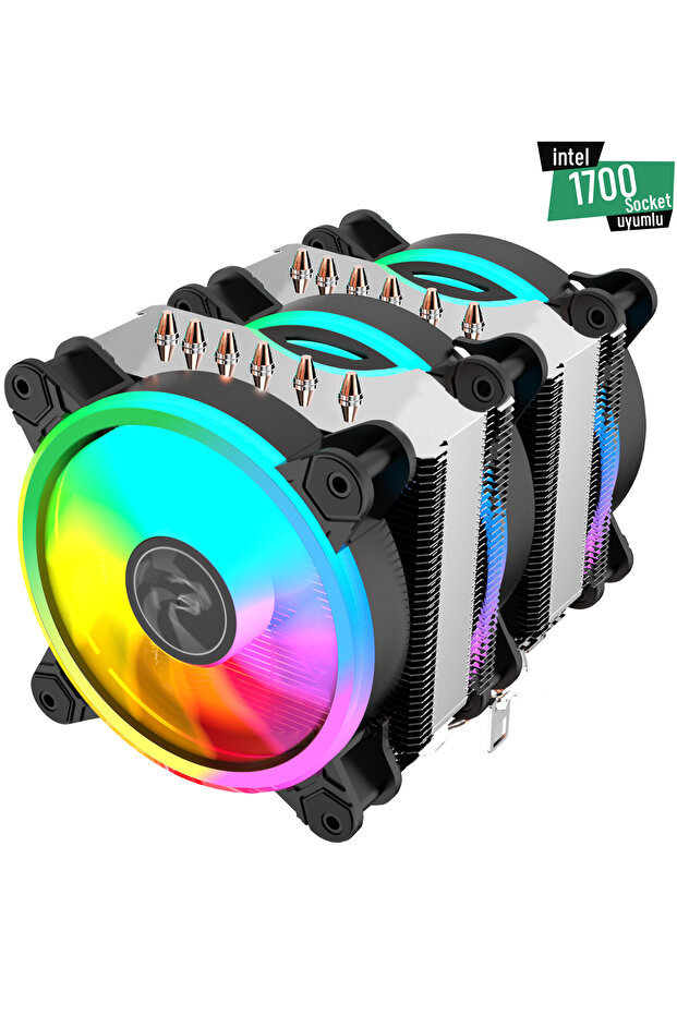 GAMETECH Freezer HD3.0 AMD/INTEL 3 Adet Rainbow Fanlı 6 Bakır Borulu ...