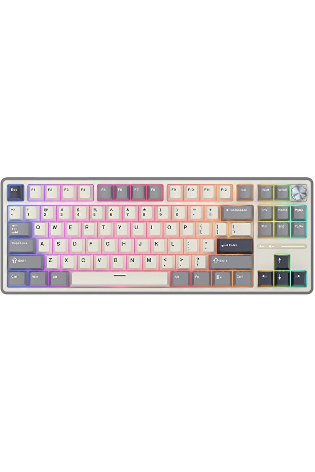 ROYAL KLUDGE R87 Pro Beyaz/Gri TKL Kablolu US Gaming Klavye - Fiyatı ...