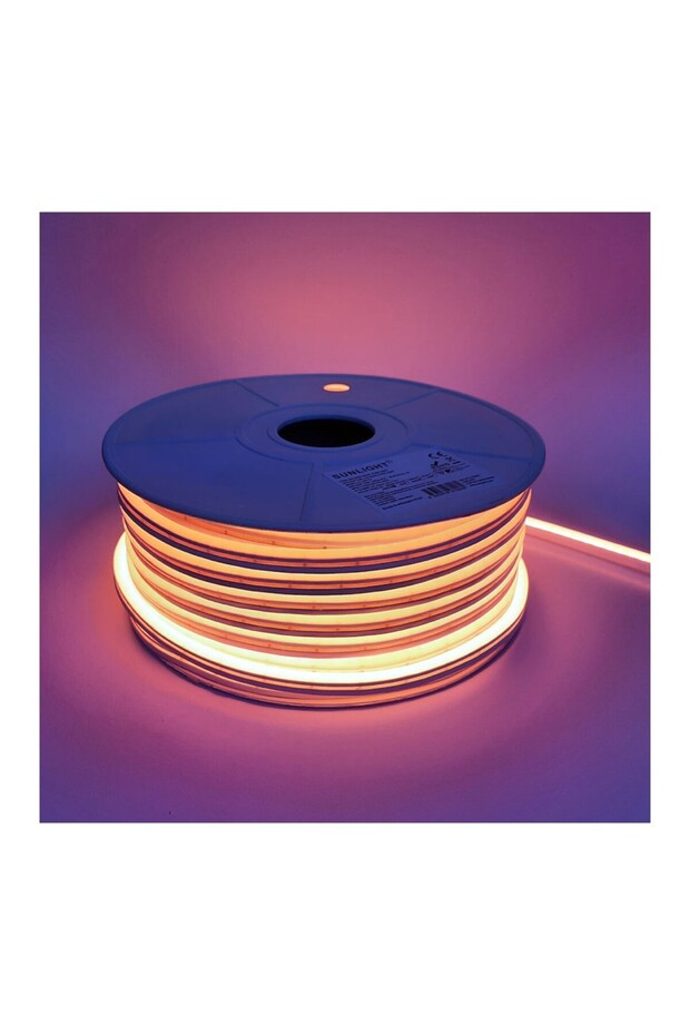 GEM LİGHT Neon Esnek Şerit Led 1/2/3/5/10/15 Metre 220 Volt Fiş Amber ...