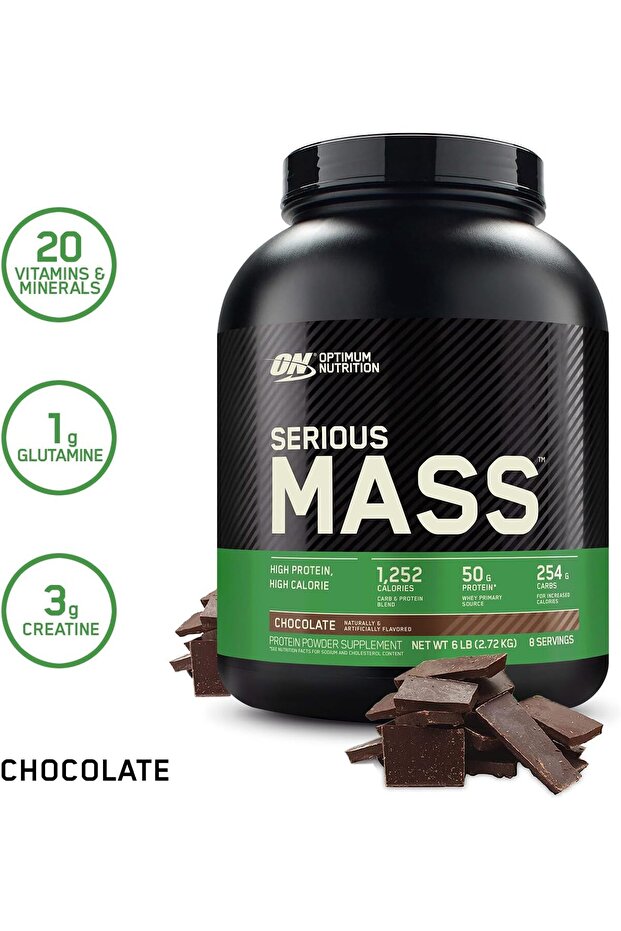 Optimum Nutrition (ON) Serious Mass: Protein Powder, 50 Grams of ...
