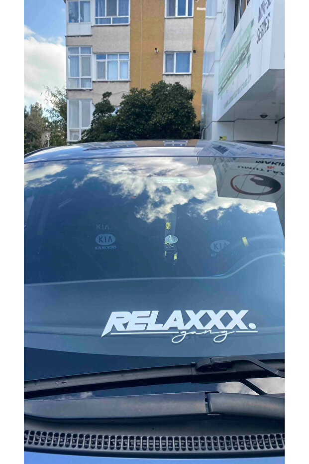 STS Oto Aksesuar Relax Gang Yazı JDM Araba-Motosiklet Cam Etiket ...