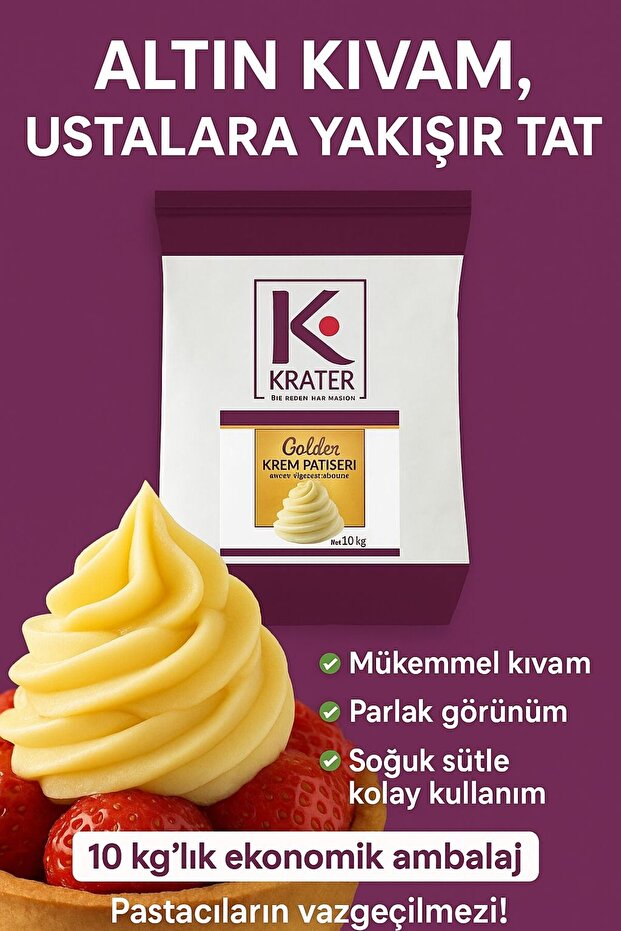 krater Golden Krem Patiseri Pasta Kreması 10 KG - Fiyatı, Yorumları