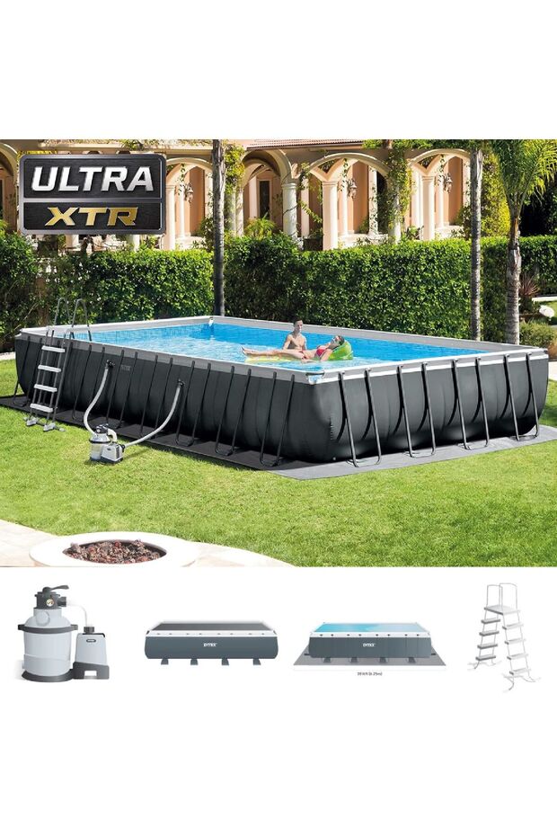 Intex İntex 26378 975x488x132cm Ultra XTR Prefabrik Aile Havuzu Deluxe ...