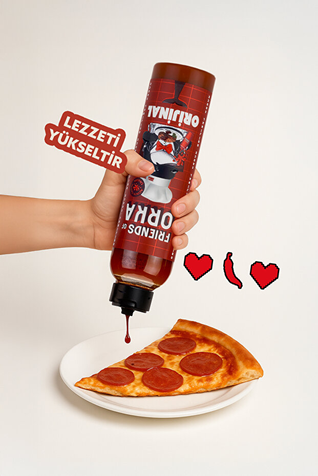 FRIENDS OF ORKA Orijinal Acı Sos – 260g | Fermente Kırmızı Biberli, 9k ...