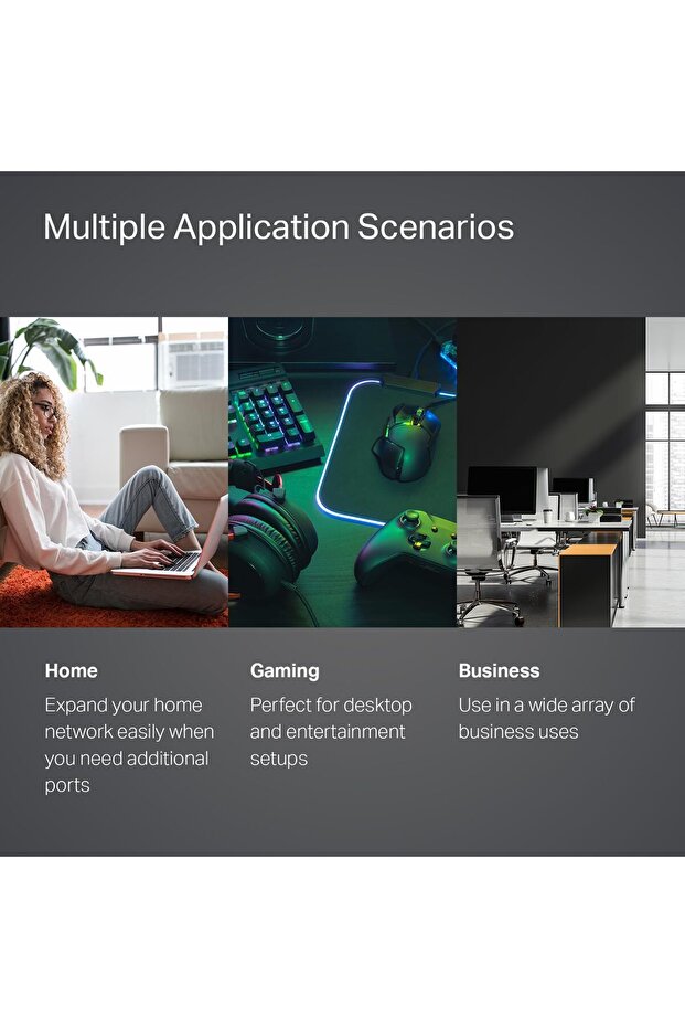 Tp-Link مفتاح سطح مكتب فولاذي TL-SG105 بخمسة منافذ جيجابت- ترينديول