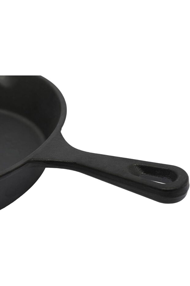 Bester Cast Iron Skillet, Vegetable Oil Coated Non-Stick, Flat Base ...