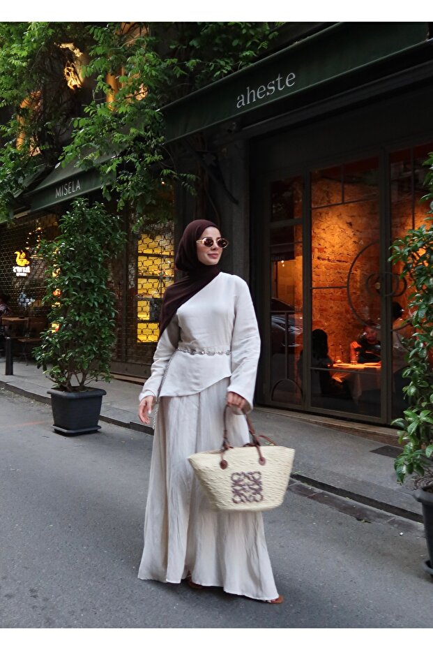 MODA AKSA HAM KETEN ETEKLİ TAKIM - Fiyatı, Yorumları