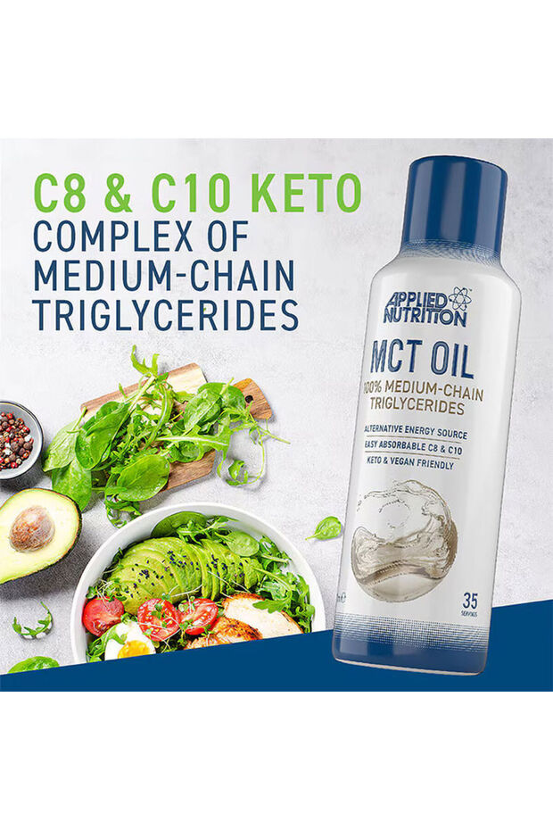 applied nutrition MCT Oil Keto C8-C10 490ml From Coconut Oil Keto & Low ...