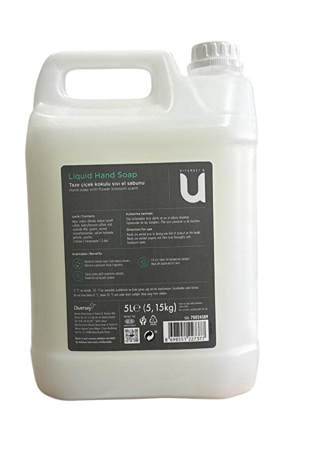 Diversey Taze Çiçek Kokulu Sıvı El Sabunu / Liquid Hand Soap - Fiyatı ...
