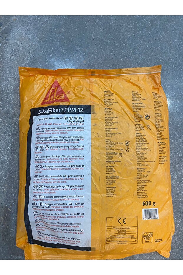 Sika SikaFiber PPM-12 Beton ve Harç için Polipropilen Lif 1koli(30paket ...