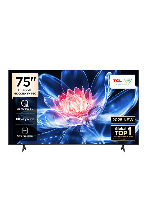 TCL 75T6C 75" 190 Ekran Uydu Alıcılı 4K Ultra HD Smart QLED Google TV - Fiyatı, Yorumları