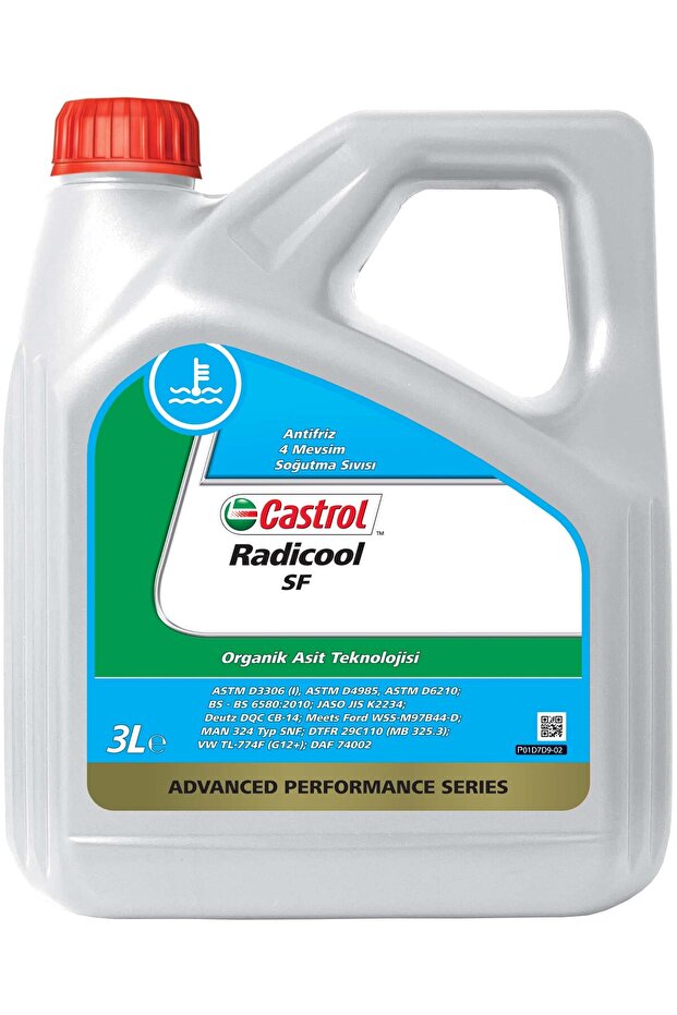 Castrol Radicool Sf Organik Kırmızı Konsantre Antifriz 3 Litre ...