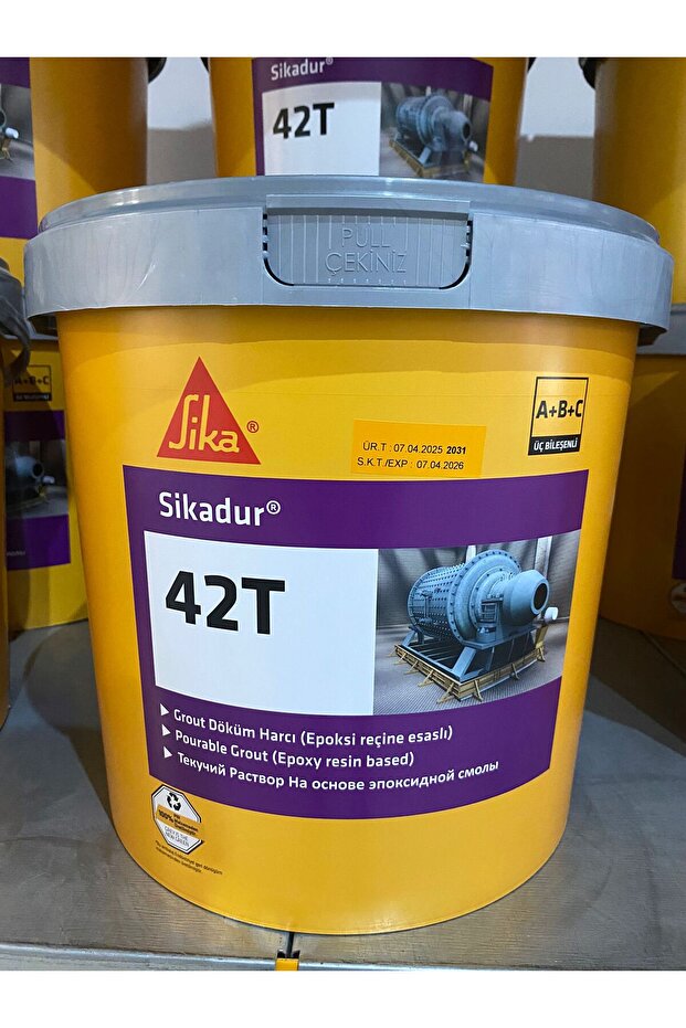 Sika Sikadur-42 T 3 BİLEŞENLİ EPOKSİ REÇİNE DÖKÜM (GROUT) HARCI 15Kg ...