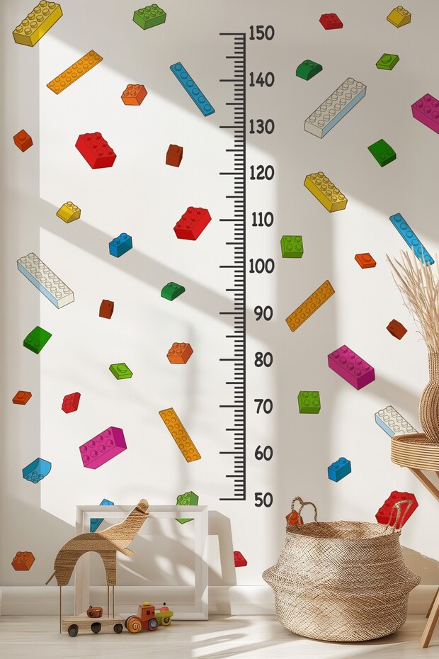 MSticker Fun Puzzles Themed Height Meter Height Ruler Sticker Set for ...