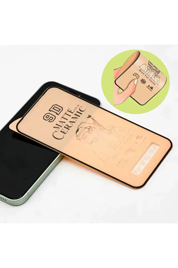 Home Apple iPhone 16 Plus Uyumlu Kırılmayan Mat Seramik Ekran Koruyucu ...