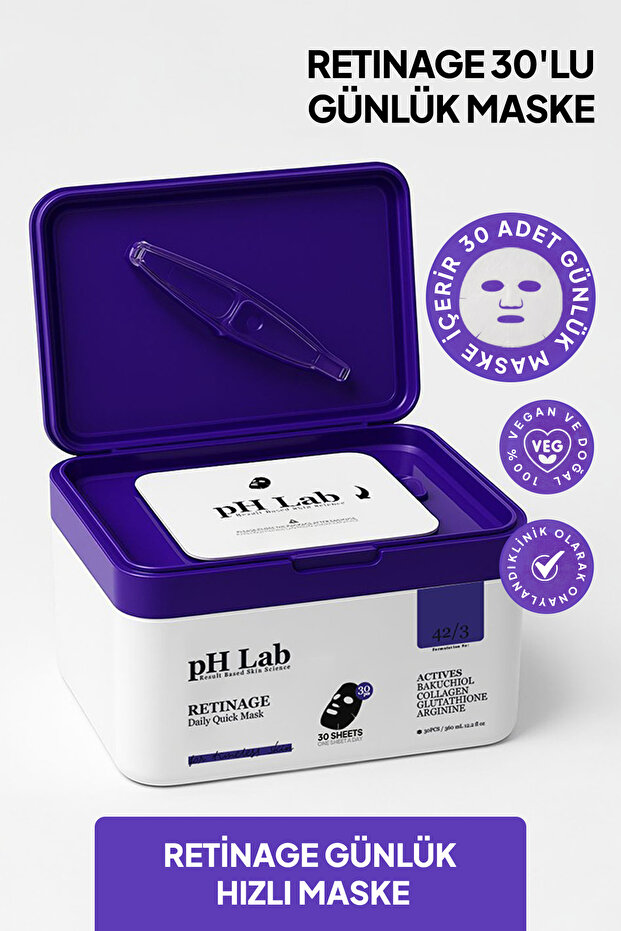 Ph Lab Phlab Retinage Daily Quick Günlük 30'lu Maske - Fiyatı, Yorumları