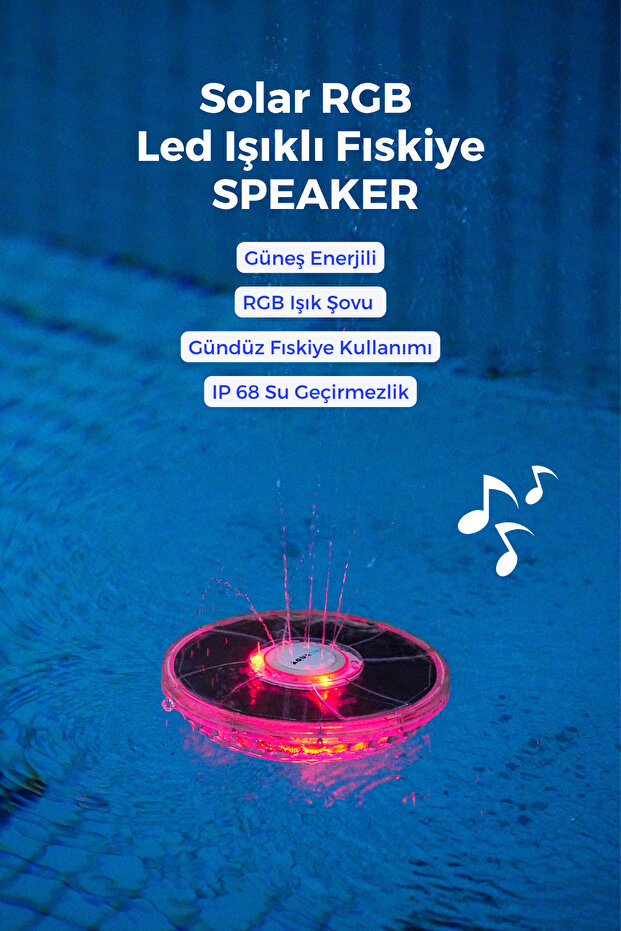 Aquativ Solar RGB Led Işıklı Fıskiye - Fiyatı, Yorumları