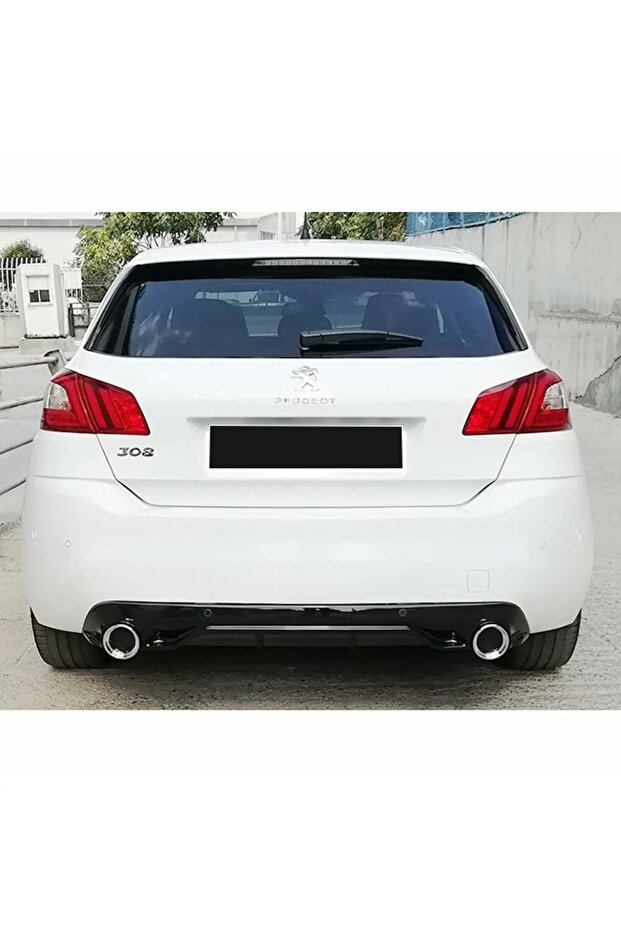 Genel Markalar Peugeot 308 Uyumlu Race Difüzör Piona Black + Egzoz Ucu ...