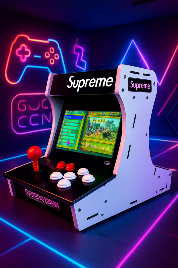 L'eDoren SUPREME Çift Arcade Kol 10inç Çift Ekran 3000+ OYUNLU RETRO ...