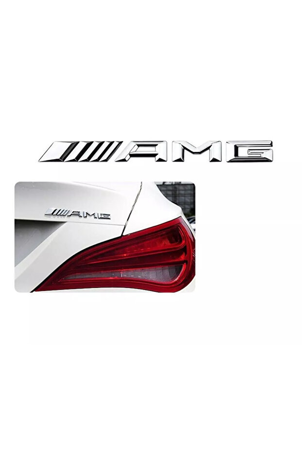 EDEXPORT Amg Krom Bagaj Yazısı Üçgen Tip Arması Logosu 3M 3D ABS ...