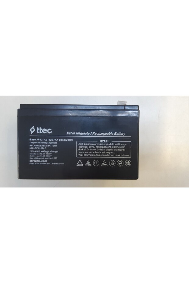 Ttec 12V 7AH AKÜ 12 VOLT 7 AMPER AKÜ 12V 7AH KURU AKÜ ALARM UPS GÜÇ ...