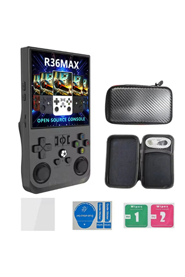 İMEXTECH Originial R36 Max Oyun konsolu 4 inç ekran 64G PSP Retro ...